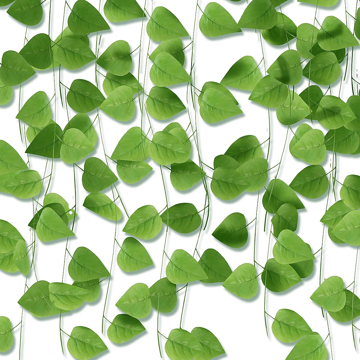 Yatim 94-Ft 12 Pack Artificial Ivy Leaf Garland Plants Vine Hanging Wedding Garland Fake Foliage Flowers Home Kitchen Garden Office Wedding Wall Decor