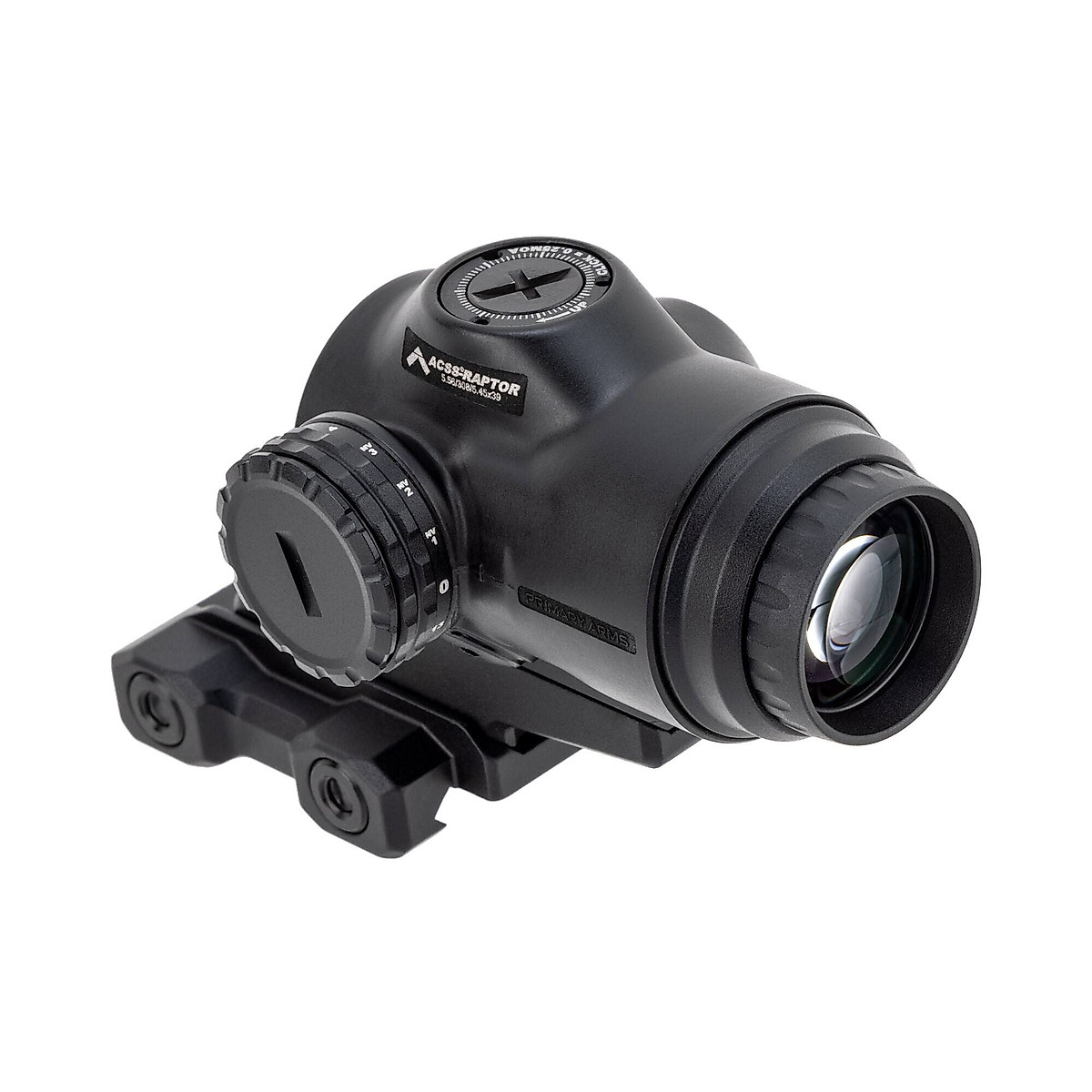 Primary Arms SLX 3X MicroPrism with Green Illuminated ACSS Raptor 5.56/.308 Reticle - Yard