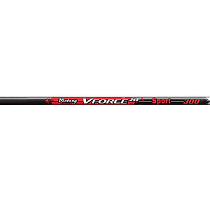 Victory Archery V-Force Sport Shafts (One Dozen), Black, 350