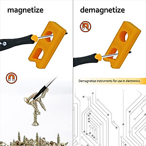 YF YoungFulTool 13 Pieces Magnetic Screwdriver Set Flat Phillip Torx Head Precision Screwdriver Set with SL PH TORX Head Magnetizer Demagnetizer and Canvas Pouch for Storing