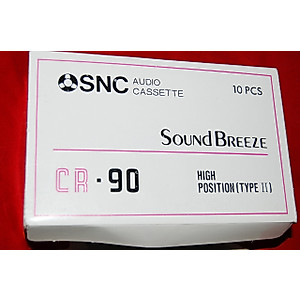 SNC Sound Breeze CR90 Blank Audio Cassette Collectible Rare New Soda Nikka