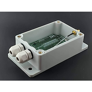 qBox DIY IOT Enclosure Kit (One SMA), IOT Enclosure for Arduino MKR Feather ESP32 Cellular LoRa WiFi Board, Waterproof IP65 Enclosure with Glands, prototyping PCB and SMA Connector