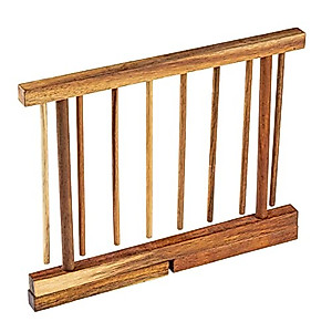 Tablecraft 11086 Pasta Drying Rack, 14.25-inch Height, Acacia Wood, Natural