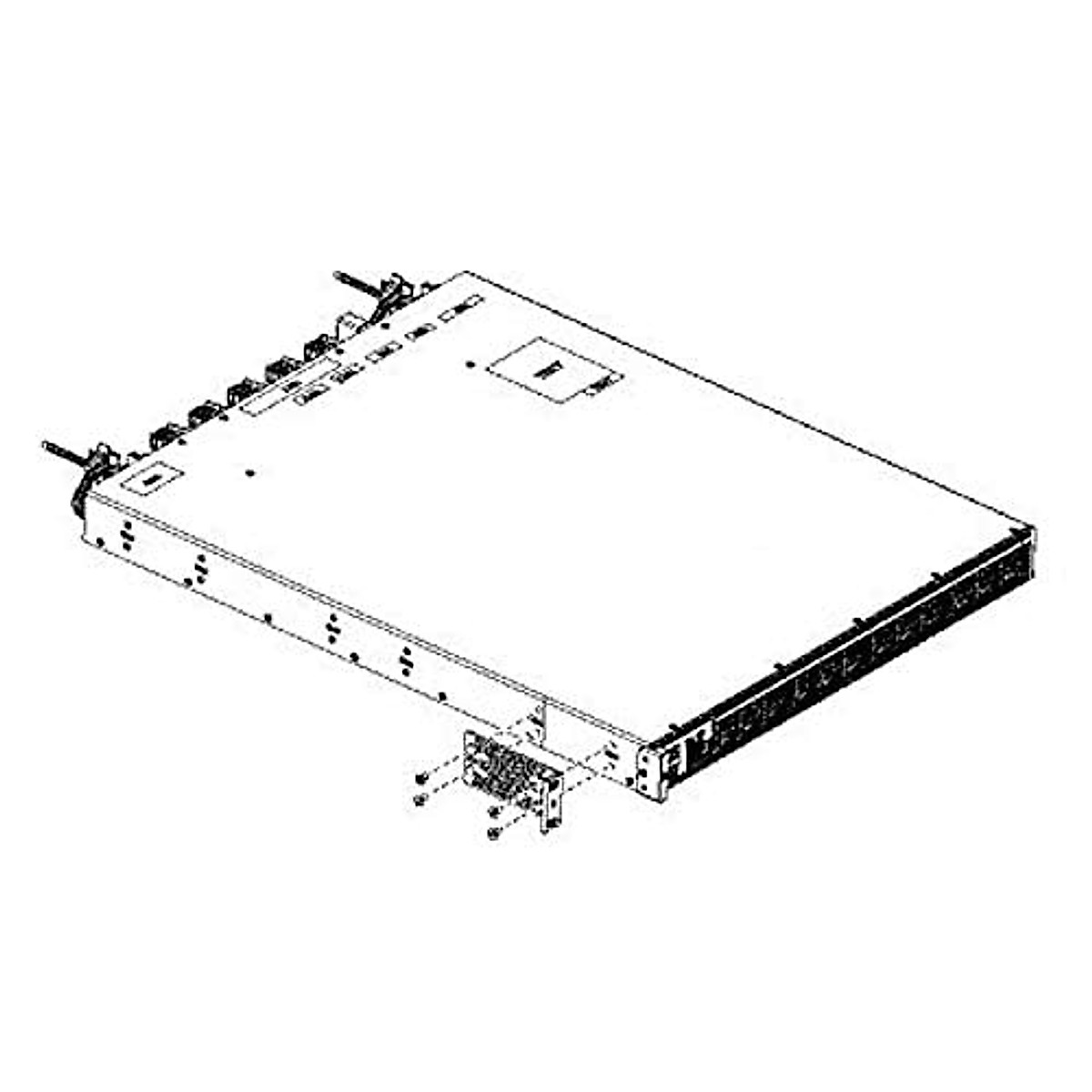 RW RoutersWholesale - Mounting Kit Compatible with Cisco Catalyst 3650 & 9300 Switches / 4PT-KIT-T1=