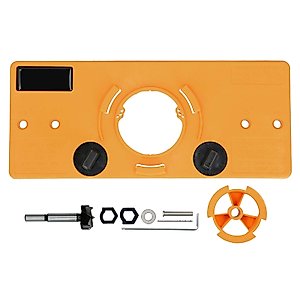 Walfront 35mm Hinge Hole Jig Drill Guide Set Concealed Hinge Hollow Hole Locator DIY Carpenter Cabinet Door Installation, Fixture