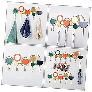 Abaodam 2pcs Door Hook Bathroom Coat Hangers Coat Mount Wall Key Holder Door Hanger Hook Over The Door Hanger Heart Key Hooks Wall Towel Hooks Coat Hat Bath Towel Iron Jewelry