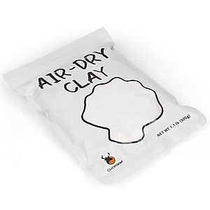 Air Dry Clay - White, 1.1lb Soft Foam Modeling Clay, Ultra Light Magic Clay for Kids Adults, DIY Molding Clay, Arts & Crafts Project Supplies(1.1lb - 1 Pack, White)