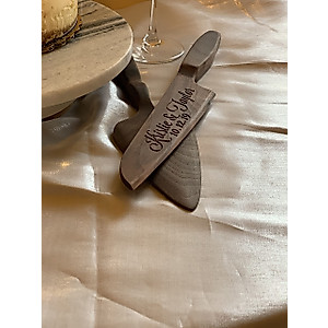 Personalized Cake Serving Set, Laser Engraved Cake Set,Wedding Gift,Anniversary Gift,Wooden Knife And Server,Rustic Cake Set,Wedding Cake Cutting Set, Farmhouse Cake Server