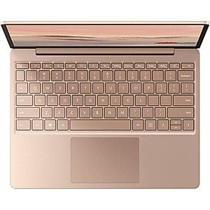 Microsoft Surface Laptop Go 12.4" Intel i5-1035G1 8GB/256GB Touchscreen, Sandstone Bundle w/Elite Suite Software (Office Suite Pro, Photo Editor, PDF Editor, PCmover Pro) + 1 YR CPS Protection Pack