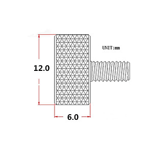 uxcell® Computer Graphics Card M3.5x6mm Flat Head Knurled Thumb Screws Silver Tone 10pcs