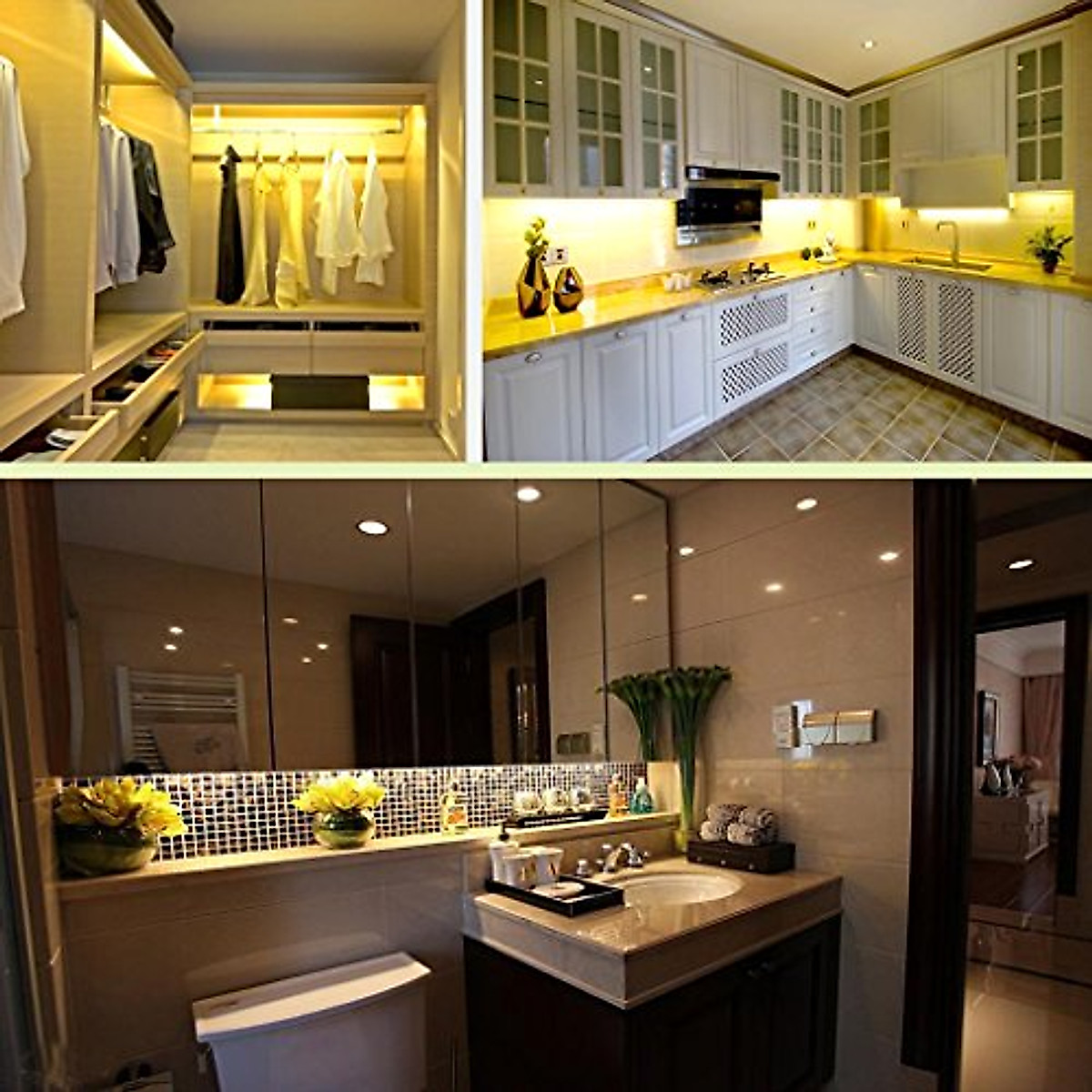 GOIEHIR LED Strip Lights Battery Powered, 24 Keys Remote Control Light Strip for Parties, DIY Indoor Decoration, 6.56ft/2m