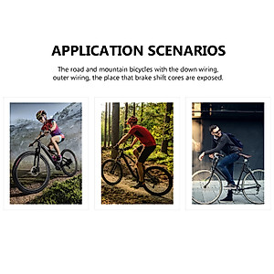 INOOMP 2pcs Bicycle Brake Cable Shifter Cable Front Rear Brake Cable Bike Front and Rear Brake Cable Volleyball Badminton Post Buddha Stand Before and After Coating Core