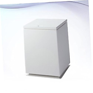 KOMBIUDA Waste Bin Trash Can with Lid Garbage Can Mini Dustbins White