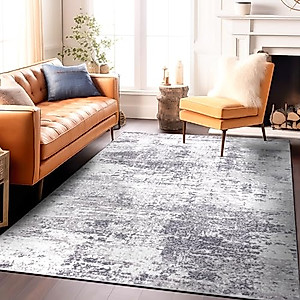 Rugshop Distressed Abstract Area Rug 3'3"x 5' Gray