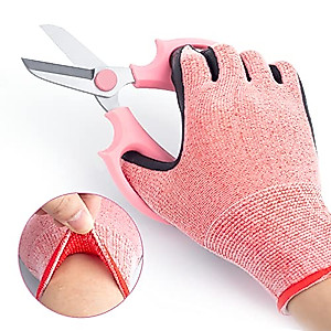 4PCS Garden Pruning Shears Scissors Kit, Rose Thorn Remover, Tree Pruner Hand Tools, Cordless Trimmer & Floral gloves for Gardening Flower Arrangement