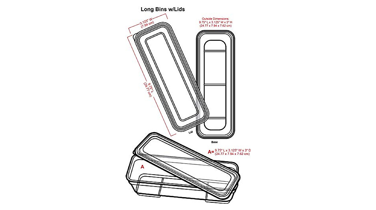 ArtBin XL Storage Bins 4-Pack - Clear Craft Organizer for Art Supplies