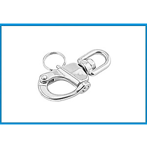 XIOSOIAHOU Hardware Accessories 316 Stainless Steel Swivel Snap Shackle Quick Release Boat Anchor Chain Eye Shackle Swivel Snap Hook for Marine Architectural