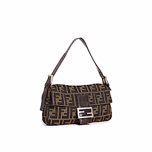 FENDI Women's Pre-Loved Baguette, Zucca, Brown, One Size