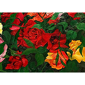 Enlaced, Still Life Rose Flowers By Internationally Renowned Artist Andre Dluhos