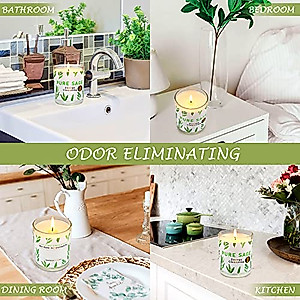 Candles, 4 Pack Sage Candles for Cleansing House Negative Energy, Alternative to Smudge Sticks, Soy Wax Sage Candles for Home Scented, Healing Candles for Meditation, Home Cleansing, Mother's Day Gift