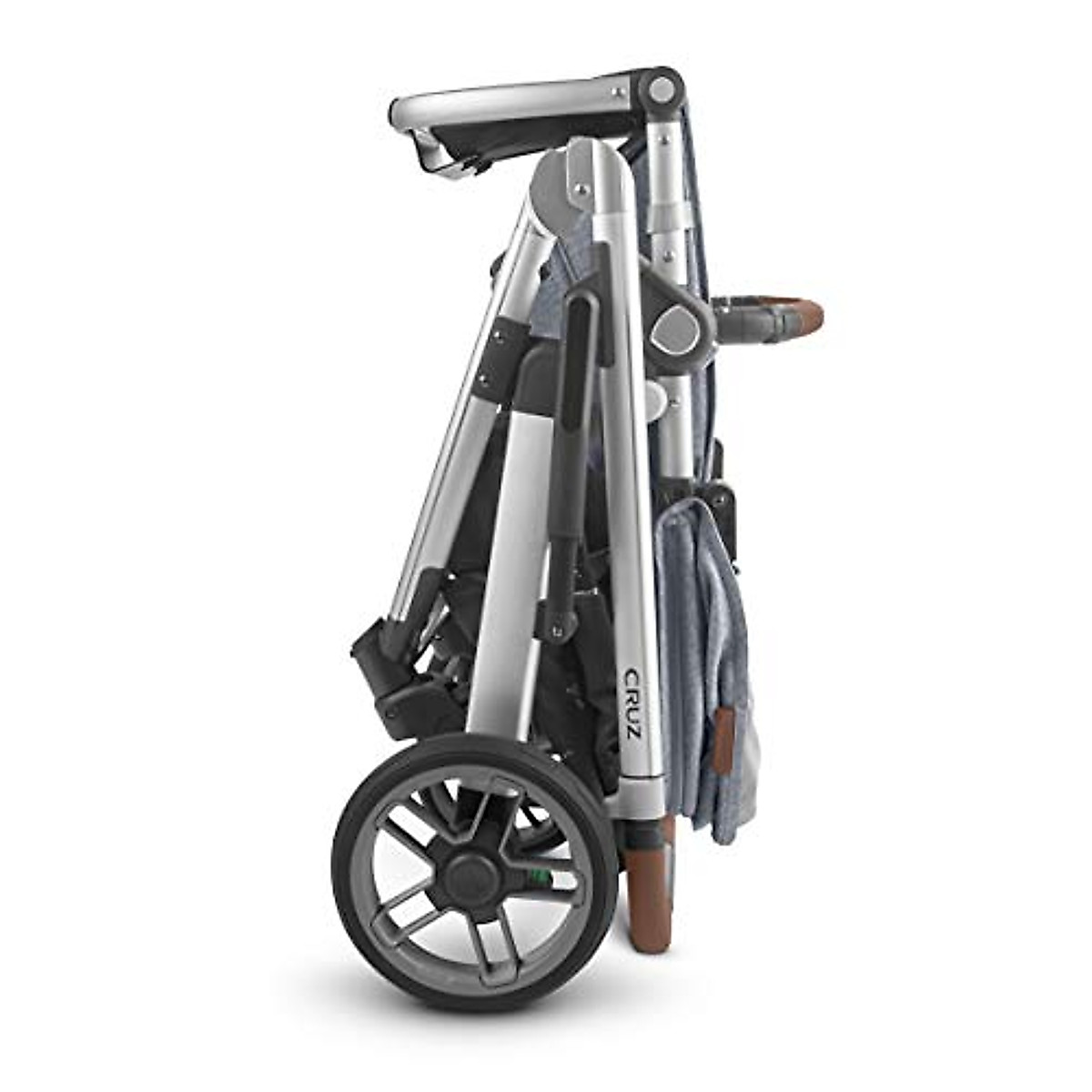 UPPAbaby Cruz V2 Stroller - Gregory (Blue Marl/Silver/Saddle Leather) + Mesa Infant Car Seat - Jake (Black)