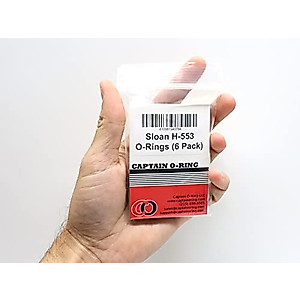Captain O-Ring Replacement H-553/5308696 / P6000-C31 / A912809-0070A Orings for Zurn, Sloan, Royal/Regal, American Standard Flushometer Valve Tailpiece (6 Pack)