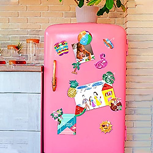 BABORUI 12Pcs Hawaii Diamond Painting Magnets, Beach Fridge Magnet Diamond Painting Kits for Adults Kids Toddlers, Small Magnets Diamond Art Kits for Crafts Home Decor