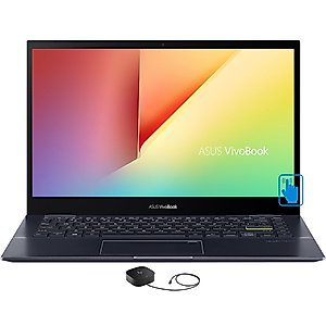 ASUS VivoBook Flip 14 Home & Business 2-in-1 Laptop (AMD Ryzen 5 5500U 6-Core, 20GB RAM, 512GB m.2 SATA SSD, AMD Radeon, 14.0" 60Hz Touch Full HD (1920x1080), Active Pen, Fingerprint, Win 10 Home)