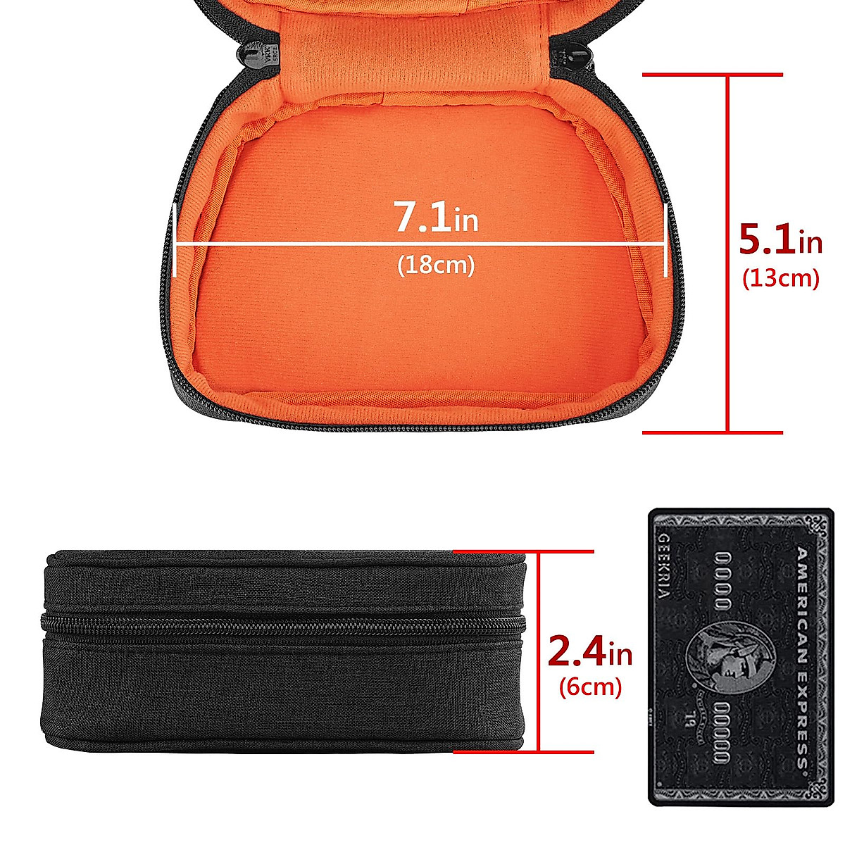 GEEKRIA Controller Gaming Case Compatible with Dual Sense Edge Microsoft Xbox One S Wireless Controller, Sony PlayStation 5 Controller, PS5, PS4 Controller Carrying Protection Bag (Black)