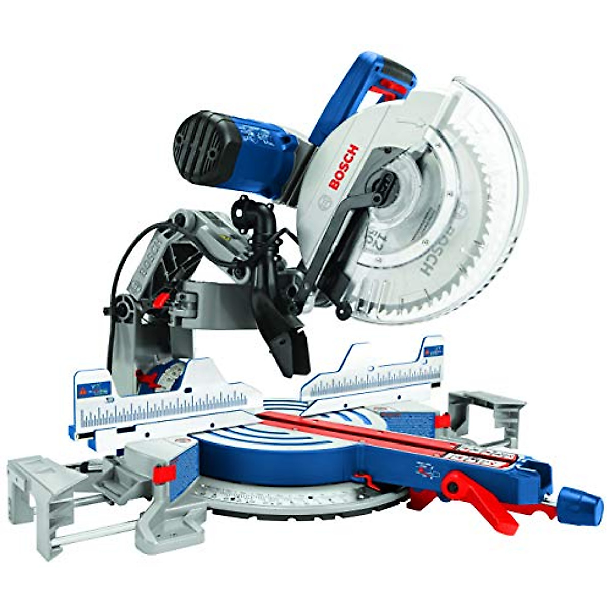BOSCH GCM12SD 15 Amp 12 Inch Corded Dual-Bevel Sliding Glide Miter Saw with 60 Tooth Saw Blade