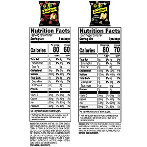 Smartfood Popcorn Flamin' Hot & White Cheddar Variety Pack Pack of Whole Grain Snacks, White Cheddar Flamin' Hot, 40 Count