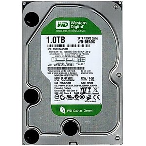 Wd10eads-00L5b1 Western Digital Caviar Green 1Tb 7200Rpm Sata-300 32M