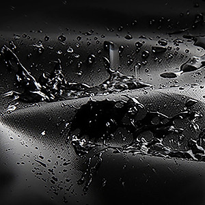 vchin Round Fire Pit Cover 40-44 Inch 600D Heavy Duty Gas Firepit Cover, PVC Coating Waterproof and Fade Resistant Outdoor Fire Pit Table Cover with Drawstring and Handles (44" Dia x 18" H)