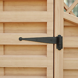 Renovators Supply Manufacturing Black Offset Strap Lift Off Pintle Hinge 11.75" Long Offset Wrought Iron Pin Hinges for Shutter Doors Or Gates Antique Exterior Window Gate Hinges Hardware Pack of 4