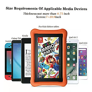 Car Headrest Tablet Mount Holder for Kids Back Seat, Fit for Ipad, Kindle, Fire HD 7,8,10,HDX, Nintendo Switch and Other 7 to 10.9 Inch Tablets, 360 Adjustable, Anti Vibration and Easy to Instal