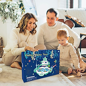 Eapura Fish Game| 3in1 Fishing Game Toys for Kids,34 PCS Fish Games Toys for Kids,Story-Toddler Preschool Learning Toys STEM Toys