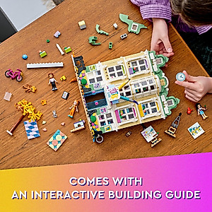 LEGO Friends Emma's Art School House Set 41711, Creative Arts & Crafts Toy with 3 Mini-Dolls, Accessories and DOTS Decor, Birthday Gift Idea for Kids 8-12 Years Old