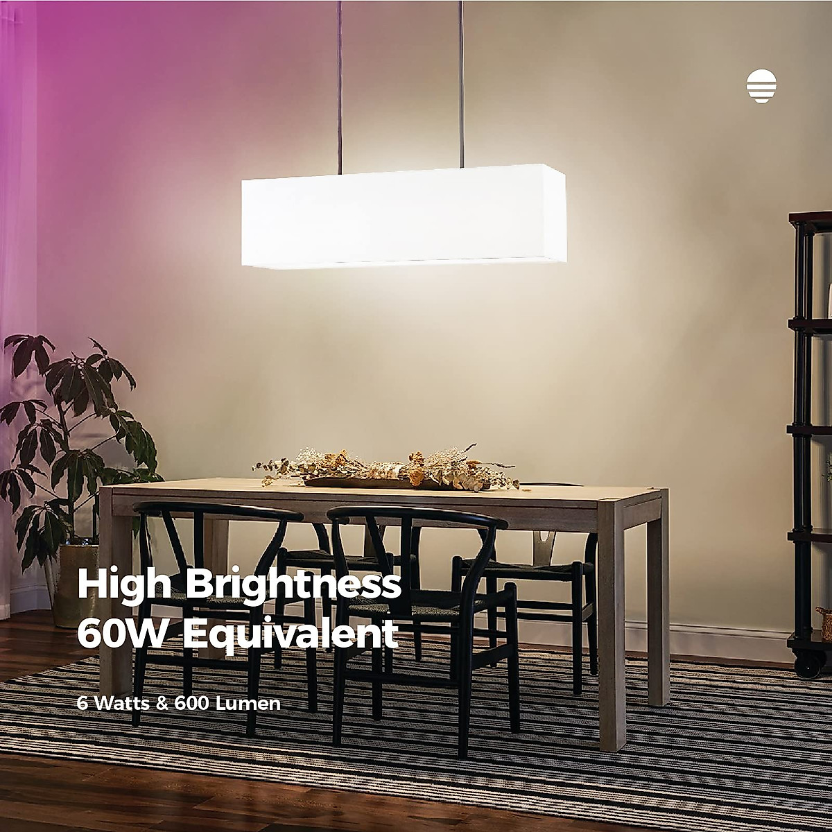 Smart Candelabra LED Bulbs, E12 Smart Bulbs Compatible with Alexa/Google Home, 6W (60W Equivalent) 600LM, Smart Chandelier Light Bulbs, No Hub Required, 2.4GHz WiFi Only, 4 Pack