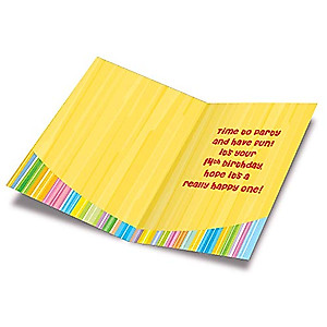 Happy 14th Birthday Card | Made in America | Eco-Friendly | Thick Card Stock with Premium Envelope 5in x 7.75in | Packaged in Protective Mailer | Prime Greetings
