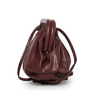 Steve Madden womens Steve Madden Nikki Clutch Crossbody, Burgundy, One Size US