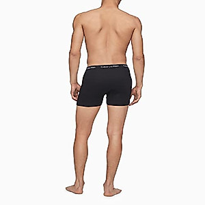 Calvin Klein Men's Cotton Classics 3-Pack Boxer Brief, 3 Black, L