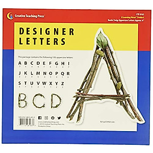 CTP Rustic Twigs Punch-Out Letters for Classroom – Essential Homeschool Supplies – Top Back to School Supplies