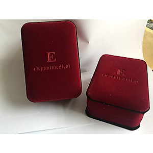 elegantmedical HANDMADE Garnet Gemstone Bead Catholic Sterling 925 Silver 5 DECADE ROSARY Cross Crucifix Necklace Womens/Girls