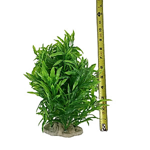 Gingerbread Pet Supply Green Plastic Aquatic Plant for Aquarium, 8" Inch
