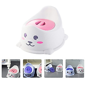 Kisangel Portable Seat Baby Potty Training Cute Grey Seal Toddlers Potty Baby Toilet Train for Toddlers Baby Training Toilet Portable Toilet