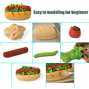 Air Dry Modeling Clay 10.5 oz Ultra Light Magic Clay DIY Moulding Dough Primary Colors for Kids Art Craft Kit (Dark Green)