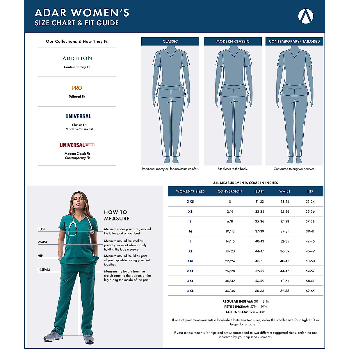 Adar Uniforms Underscrubs for Women - Long Sleeve Comfort Tee - 2900 - Neon Lime Green - L