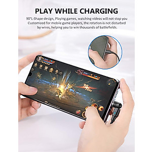 A.S Magnetic Charging Cable, Magnetic Type C Cable Fast Charging Data Sync Magnetic Cable Magnetic Phone Charger for Micro USB, USB C, i-Product Smartphones(3.3ft/3.3ft/6.6ft/6.6ft,Black)