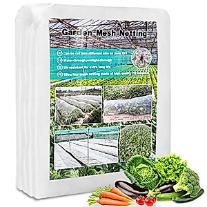 GonLei Garden Netting 10 * 50 FT Ultra Fine Garden Mesh Netting Protection Net Plant Cover Screen Vegetable Row Cover,Blueberry Netting Shrubs Fruits Tree Flowers Garden Screen Barrier Net