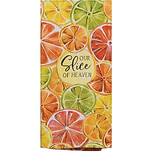 Citrus Kitchen Dual Purpose Terry Towel Set of 3 Slice of Heaven by Kay Dee Designs Lemon Orange Orchard Cotton100%
